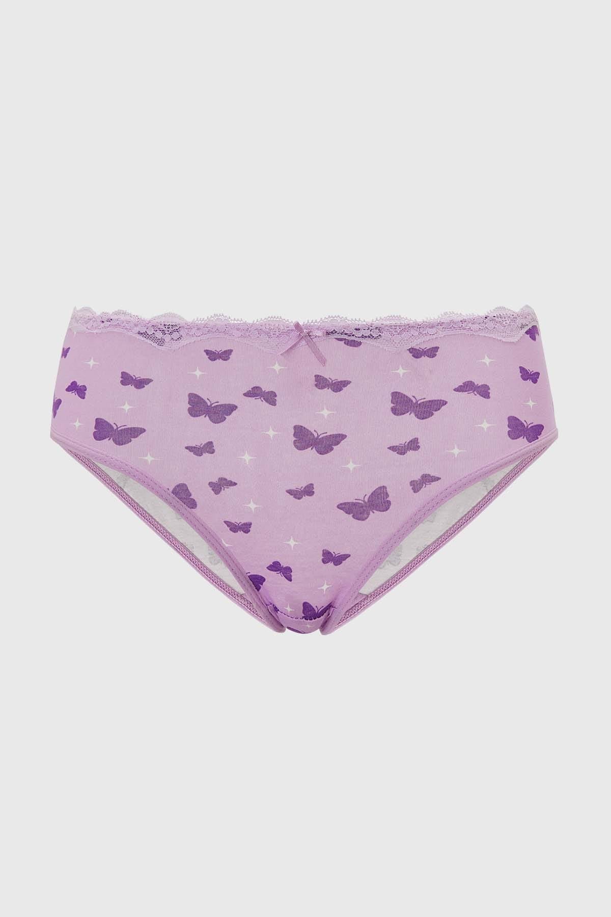 Calzón pantleta morado algodón con cintilla lila – Fashion´s Park