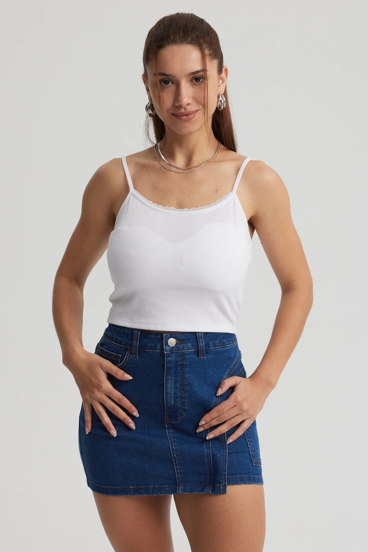 Peto blanco encaje mujer | Fashion's Park Chile – Fashion´s Park