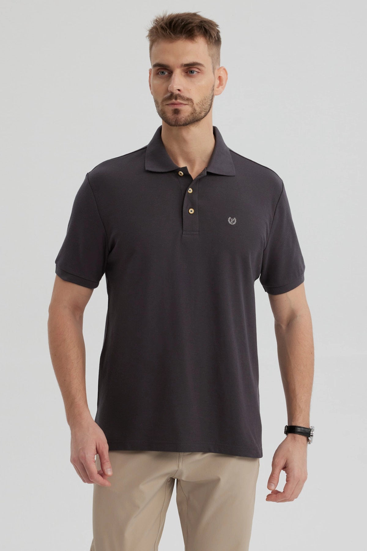 Polera marengo lisa hombre | Fashion's Park Chile – Fashion´s Park