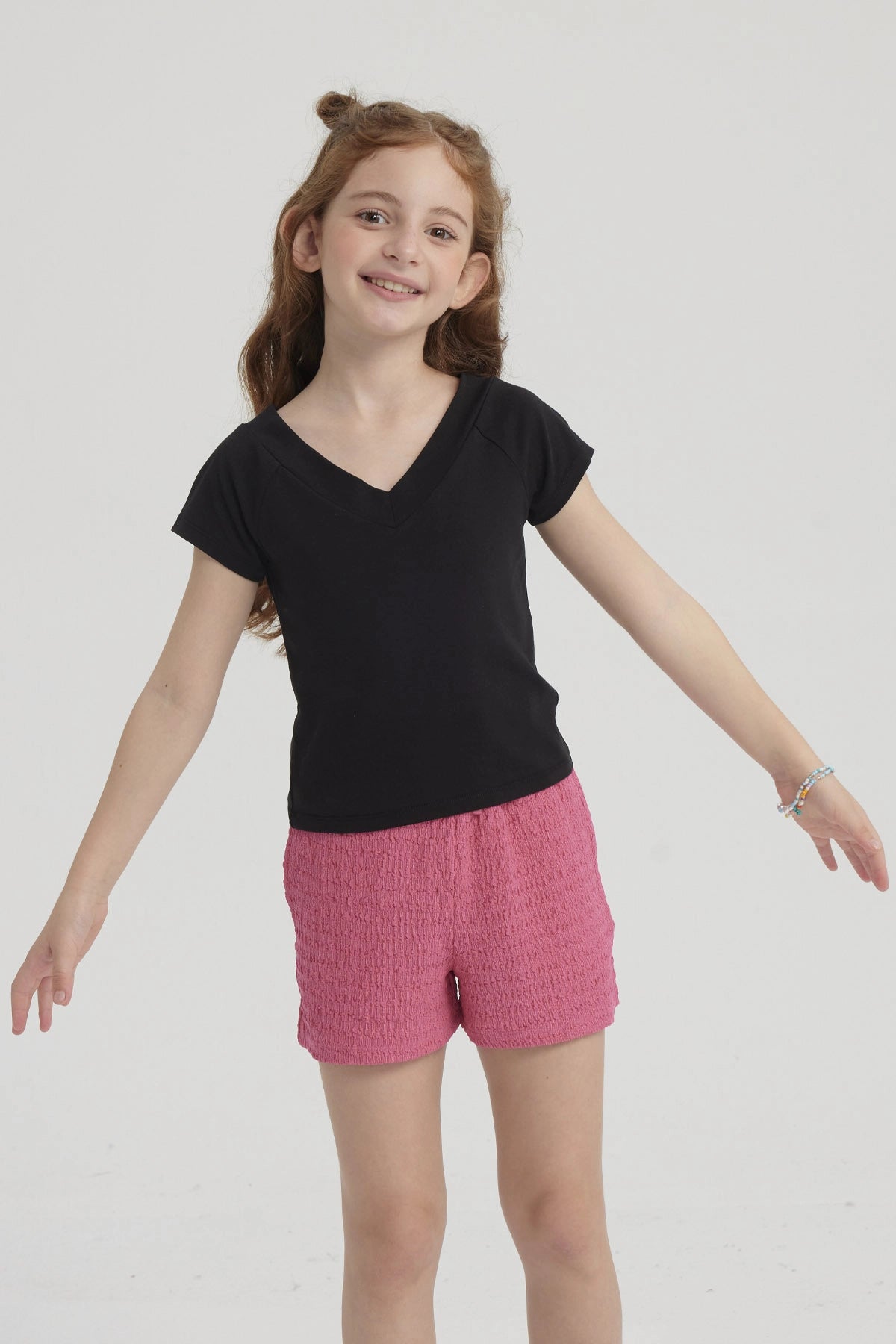 Polera negra lisa niña | Fashion's Park Chile – Fashion´s Park