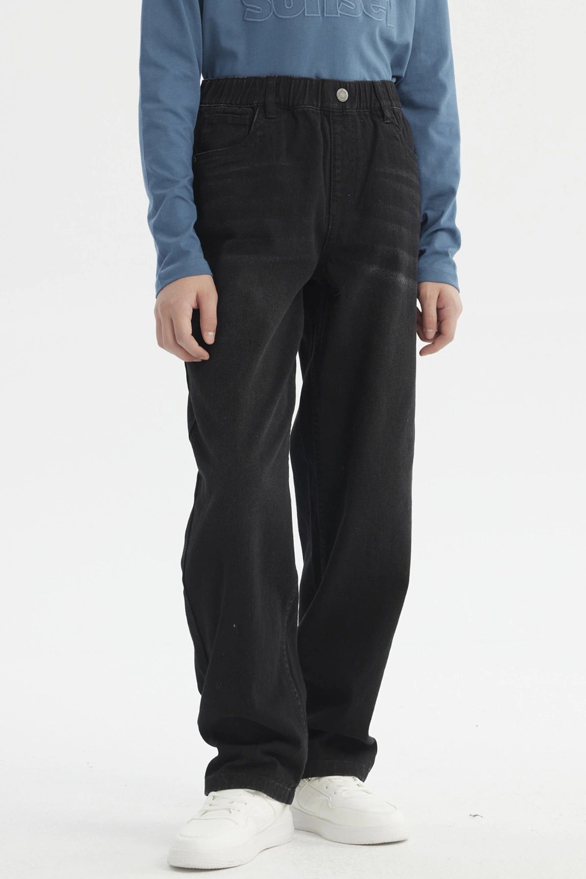 Jeans baggy negro niño | Fashion's Park Chile – Fashion´s Park